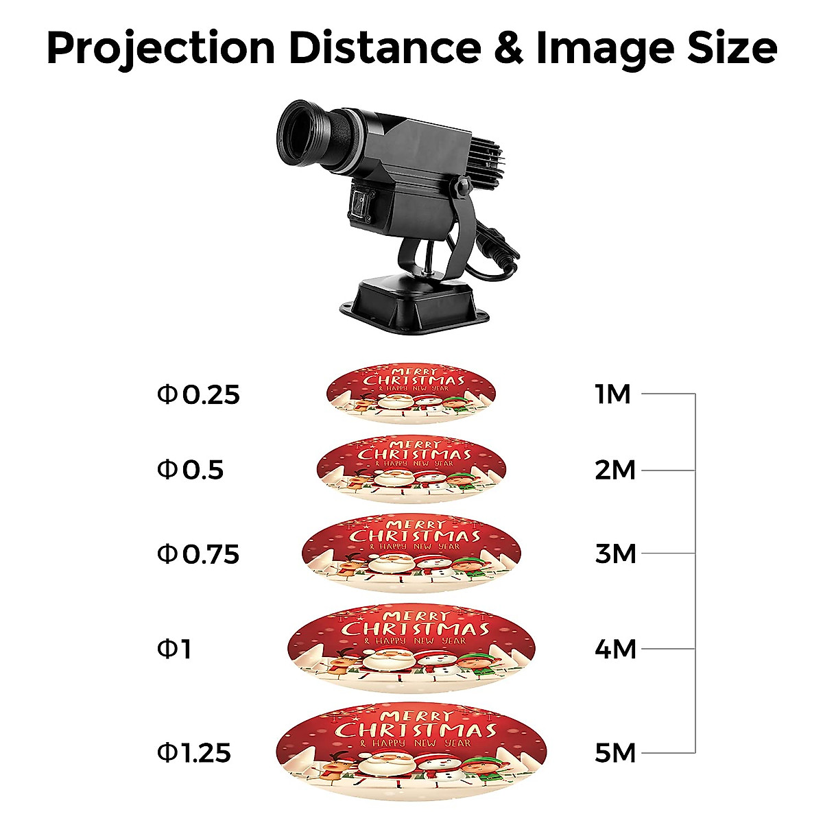 HILITING 30W LED GOBO Projector - 2400 Lumens Rotating Logo Projector - IP65 Waterproof with Remote - Including Free Custom Glass GOBO - Personalized Logo for Company Bar Wedding Advertising (Black)