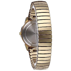Timex Men's T20471 Easy Reader 35mm Gold-Tone Stainless Steel Expansion Band Watch
