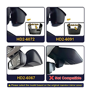 FITCAMX 4K 2160P Dash Cam WiFi Connection APP Control,Car Camera Compatible with Jeep Grand Cherokee 2014 2015 2016 2017 2018 2019, (Color : HD2-6067, Size : 4K Dual Cam 128GB)