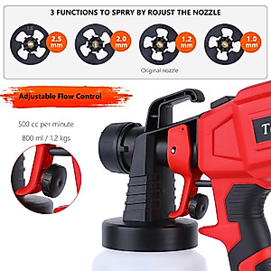 Paint Sprayer 800W high-Power,HVLP Sprayer,800ML Container,Easy to Clean, Suitable for Furniture, Outdoor, Indoor, Railing, etc