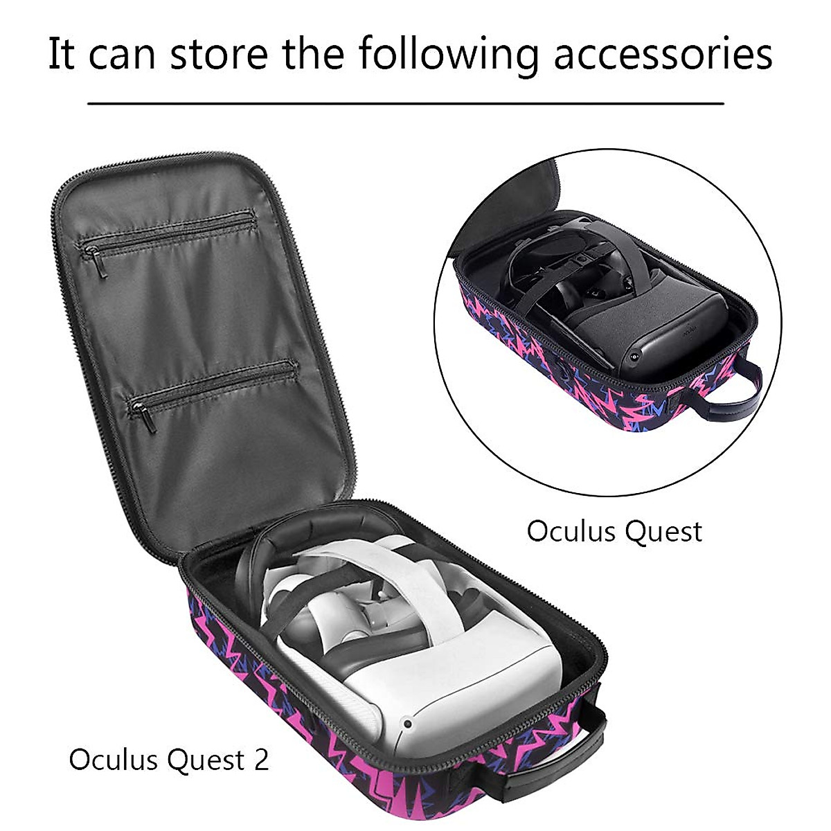 Mayardfun Liphontcta Pinson Hard Travel Case Compatible with Oculus Quest 2 /