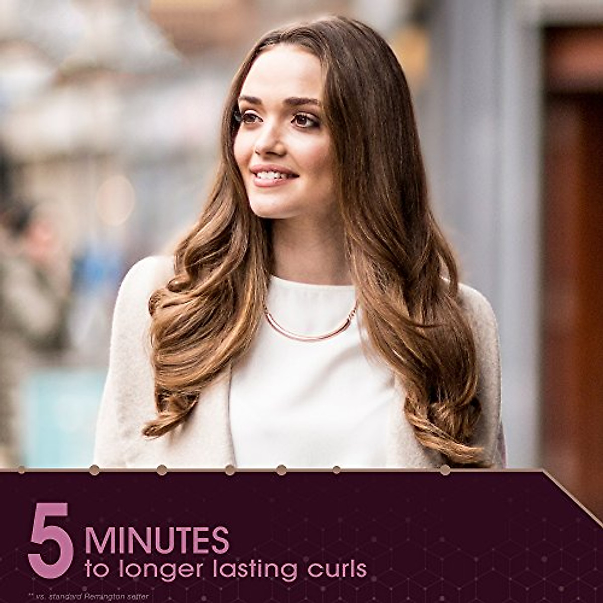 Remington H9100S Pro Hair Setter with Thermaluxe Advanced Thermal Technology Electric Hot Rollers 11 ¼", Purple, 1 Count