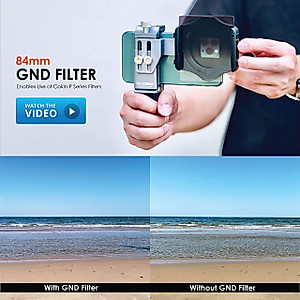 Ztylus Cinema Mount Smartphone GND Filter Kit with Phone Clip for iPhone, Samsung (S: Cinema Mount Rig + GND Filter)