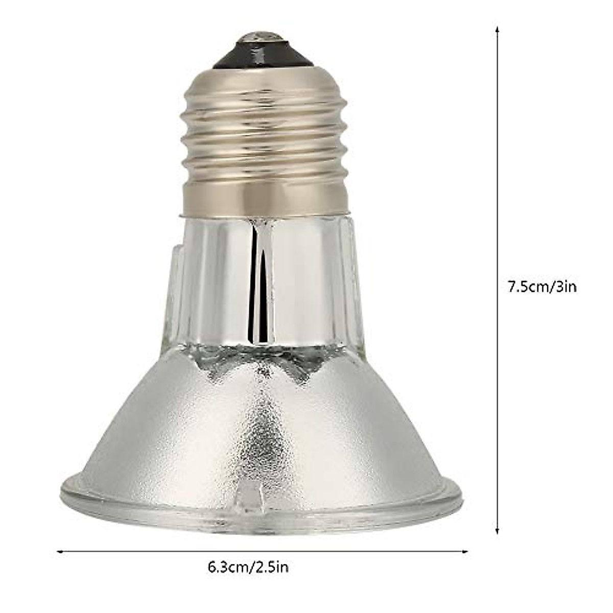 E27 220v Pet Reptile Halogen Spotlights Full Spectrum Basking Lamp Light Bulb Uva Uvb 24 Hour Heat Source Halogen Bulb for Reptiles(100W)