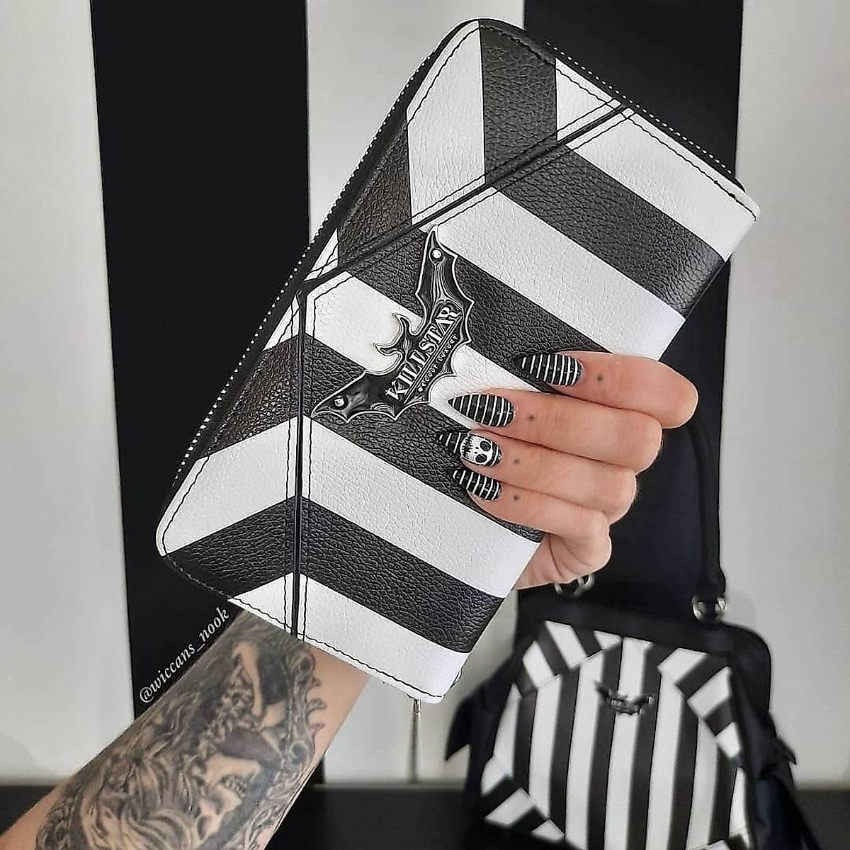 Killstar Never Trust the Living Beetlejuice Movie Bats Clutch Wallet