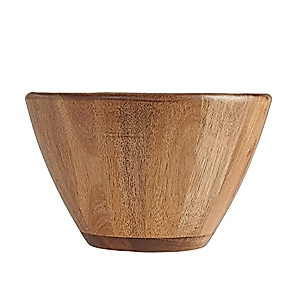 Servappetit Acacia Wood Large Serving Bowl - Made of Premium Acacia Wood - Salads, Fruits, Chips, Nachos, Bread and other Snacks