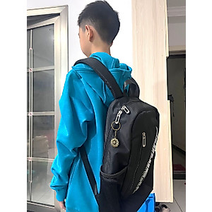 Antique Bronze Colored Sunflower Pendant Key Chain-Bronze Key Ring-Sunflower Keyring Keychain