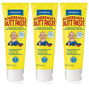 Boudreaux's Boudreaux's Butt Paste, Diaper Rash Ointment, Tube 4 oz (Quantity of 3)