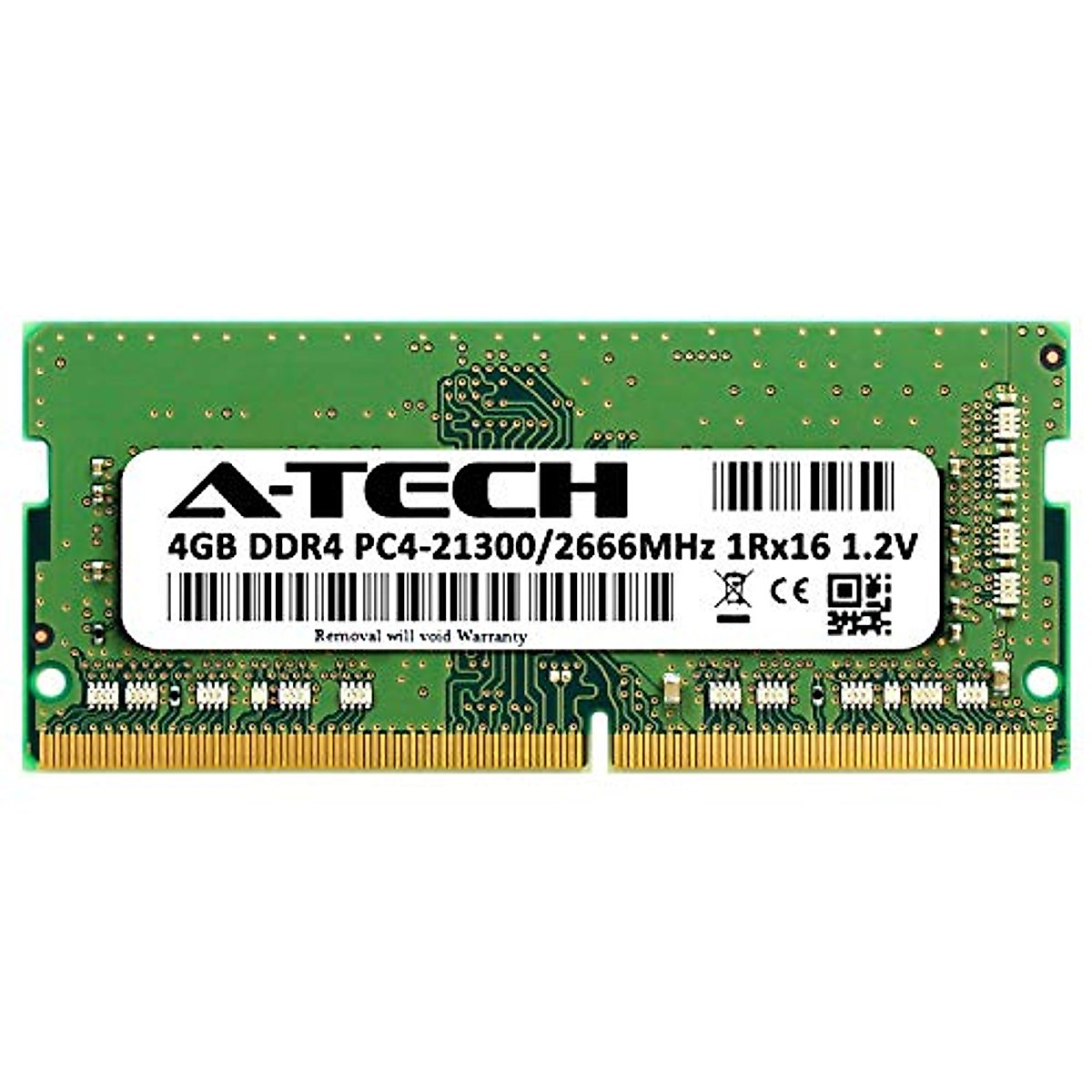 A-Tech 4GB Memory RAM for Dell Alienware Area-51M - DDR4 2666MHz PC4-21300 Non ECC SO-DIMM 1Rx16 1.2V - Single Laptop & Notebook Upgrade Module (Replacement for AA086413)