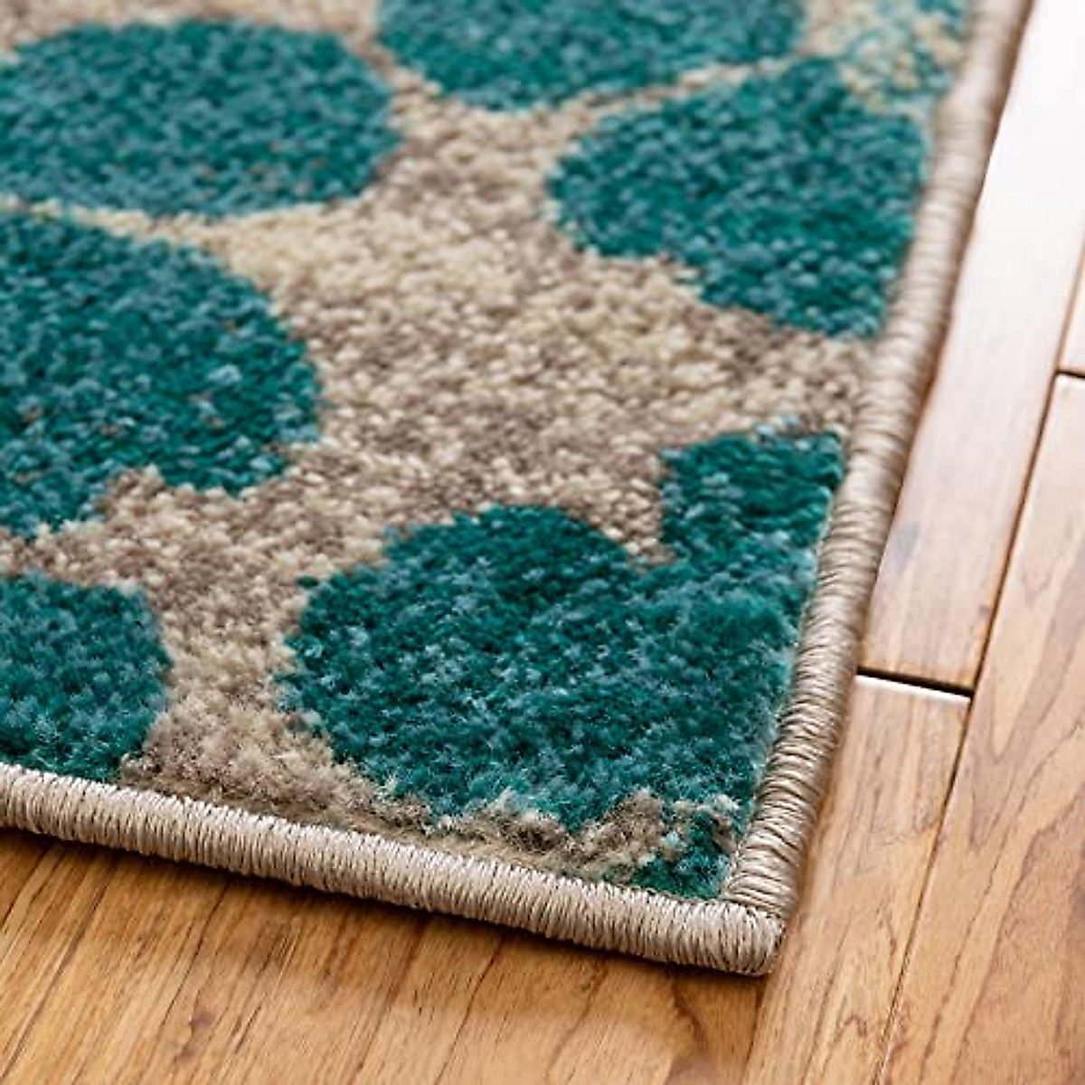 Unique Loom Azalea Collection Area Rug - Encore (Square 7' 10" x 7' 10", Blue/Ivory)