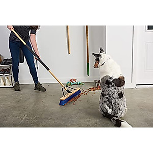 Harper 20201044 24 in. Indoor/Outdoor Dry All-Purpose Push Broom with Dual Bristles, for Dust, Gravel, Debris