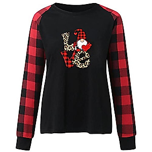 Women Valentines Day Shirt New Years Eve Outfits Women Stocking Stuffers for Teens Gift for 20 Year Old Male Red