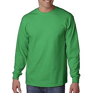 Gildan Ultra Cotton 6 Oz. Long-Sleeve T-Shirt (G240)- Irish Green,Large