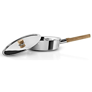 Eva Solo | Nordic Kitchen Suete Pan with Lid | Stainless Steel, Easy Handling & Low Weight | Suitable for all Heat Sources – Including Induction | Easy to Clean
