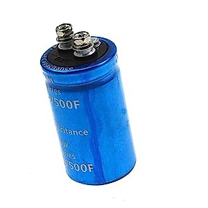 2.7V 500F Farad Capacitor Ultracapacitor 500 Capacitance Vehicle Rectifier Low ESR Super Capacitor High Frequency for Car (2.7V 500F Bolt Type)
