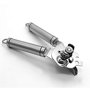 Stainless Steel Manual Can Opener food-safe 304 Stainless Steel Heavy Duty Safety Comfortable to Grip, Smooth Edge Can Opener, Ergonomically Designed Handle Lid Lifter Can Opener