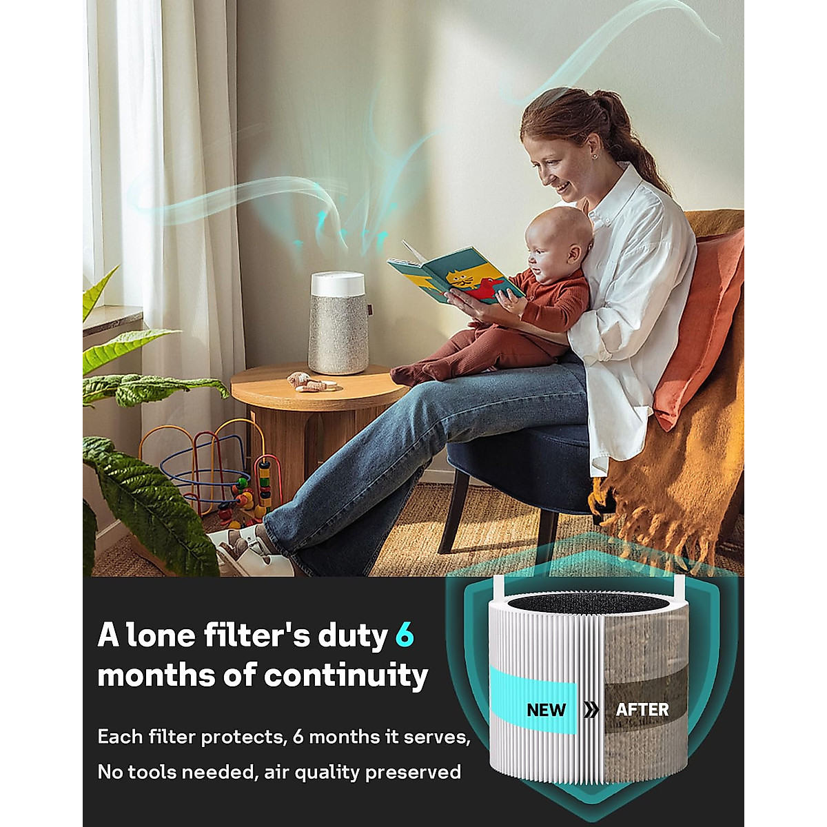 2 Pack Mini Max Replacement Filter Compatible with Blueair Blue Pure Mini Max Air Pur-ifiers, True HEPA H13 Filter & Activated Carbon FMINI Filter Replacement Compatible with Blue Pure Mini Max