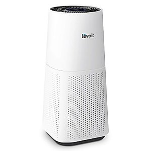 LEVOIT Air Purifiers for Home Large Room with Main Filter for Allergies, Cleaner for Pets, Smoke Mold, Pollen, Dust, Quiet Odor Eliminators for Bedroom, Smart Sensor, Auto Mode, LV-H134, White