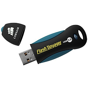 Corsair CMFVY3A-64GB 64 GB USB 3.0 Flash Voyager Flash Drive, Black