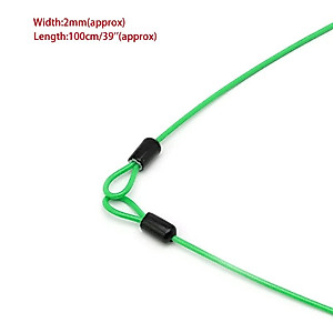 LQMIY Bicycle Lock Steel Cable,Generic Scooter Security Anti-Theft Chain Outdoor Lock Line Motorcycles Wire Rope Braided Rope(Silver)