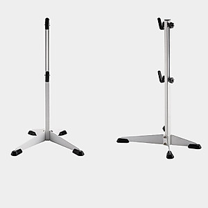 kowaku Bicycle Repair Stand Bikes Work Stand Parking Stand Anti Slid Multifunctional Bike Floor Rack Height Adjustment for Apartment, Basement, White