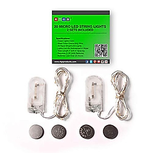 RTGS Products Green Colored LED Lights Indoor Outdoor String Lights, Fairy Lights Battery Powered Patio, Bedroom, Holiday Decor, etc.