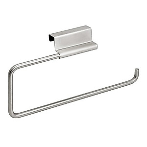 InterDesign Kitchen, Brushed Stainless Steel Forma Over The Cabinet Paper Towel Holder