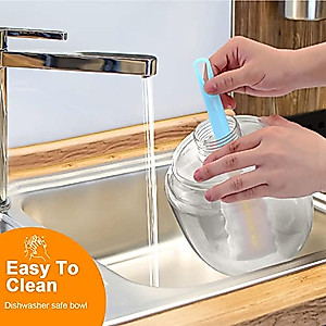 Lemtrflo Automatic Dog Cat Feeder and Water Dispenser Set,Gravity Dog Feeder and Waterer Set with Pet Food Bowl, 4L Capacity Cat Food Dispenser and Water Dispenser,Self Feeding Station for Dogs Cats