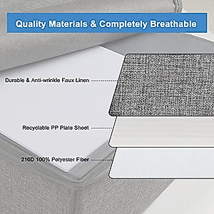 diyome Under Bed Storage Containers, Foldable Closet Organizers and Storage with Reinforced Handles, Storage Bins for Organizing Clothes, Shoes, Blankets, Pillows, Toys