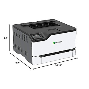 Lexmark C3426dw Color Laser Printer with Interactive Touch Screen, Full-Spectrum Security and Print Speed up to 26 ppm (40N9310),White,Small