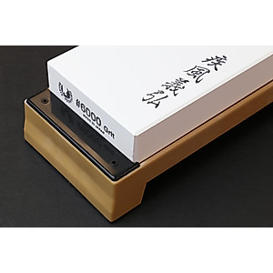 Yoshihiro Professional Grade Toishi Japanese Whetstone Knife Sharpener Water Stones (#6000 grit)