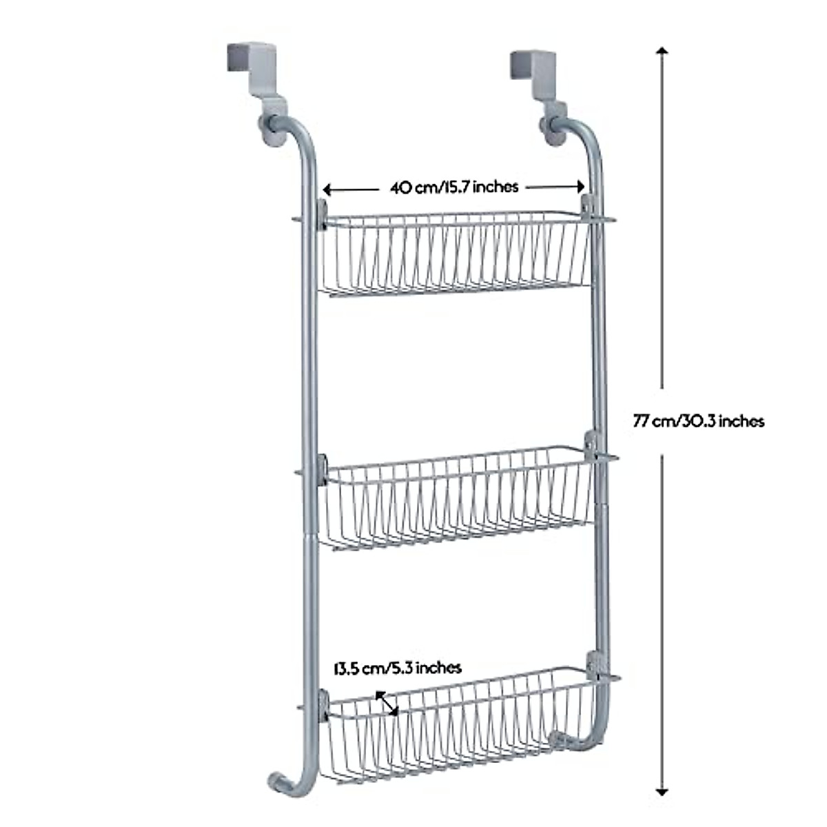 Heavy-Duty 3-Tier Over Door Pantry & Spice Rack Organizer