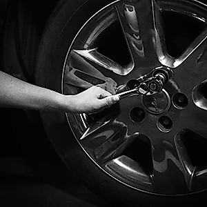 PHIRAH 1/4-Inch Drive Ratchet Handle, Ratchet Wrench, 72-Tooth Quick-Release Reversible Socket Wrench,CR-V Handle