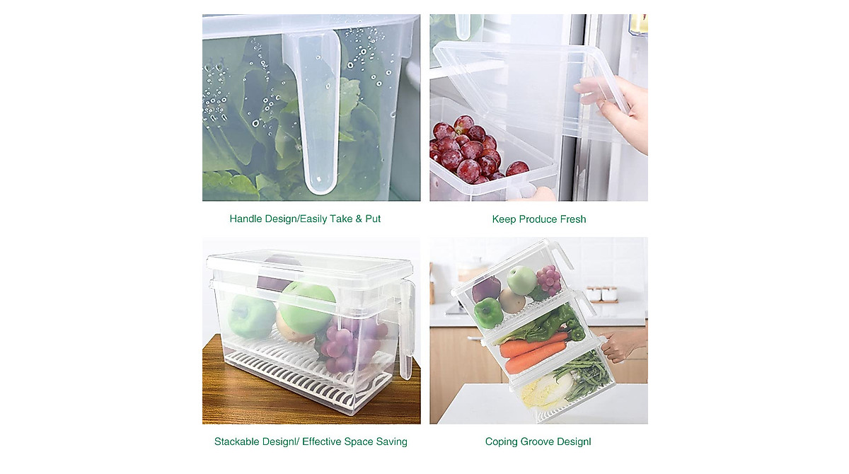 Produce Saver Containers for Fridge – Keep Fruits Fresh & Organized