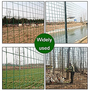 MZEER Wire Mesh Fence, 6cm Mesh Size 2.3Mm / 2.5Mm / 3.0Mm, Fixed with Ties, for Poultry, Small Animals, Bird Protection, Yard Fencing, Etc (Color : 1.2mx30m, Size : 2.3m)