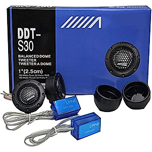 MACHSWON Professional car high Fidelity Stereo Speaker DDT-S30 Tweeter, car Modified car Audio Silk Dome Tweeters