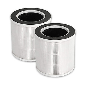 PUREBURG Replacement Filter Compatible with Vremi Air Purifier,2-Pack H13 HEPA Carbon 2-in-1 4-Stage Filtration Activated Air Clean