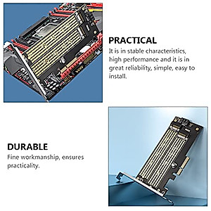 DIKACA Computer Adapter X for Dual-Bay B- I- and -Slot Express Hard Dual- Ssd Drive E I M-Key I-e Slot Bay Converter Ie State Adapter B-Key M M- Motherboard to Key Hard Drive Ssd Hard Drive Ssd