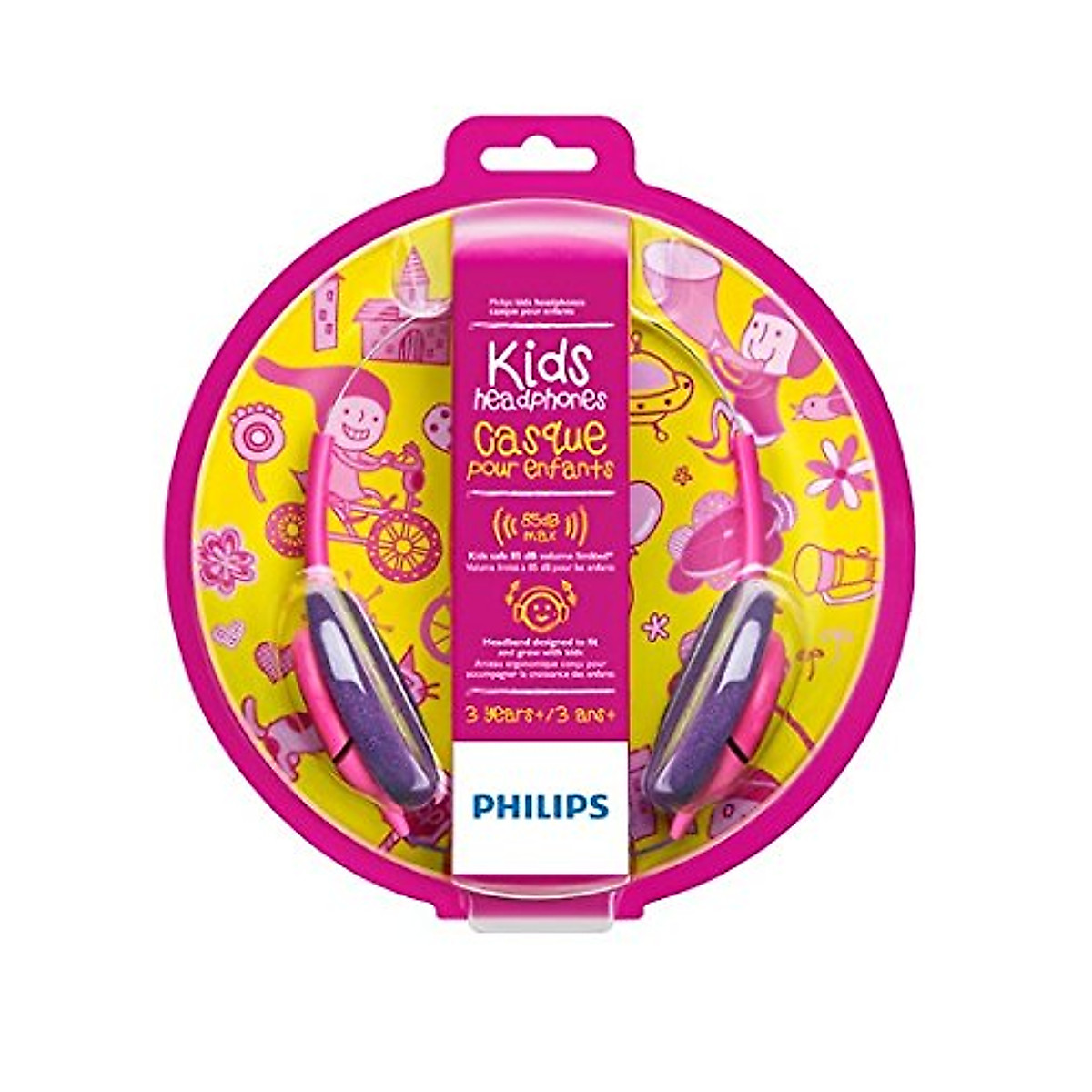 Philips SHK1031 Kids Headphones On-Ear Pink/Purple SHK1030