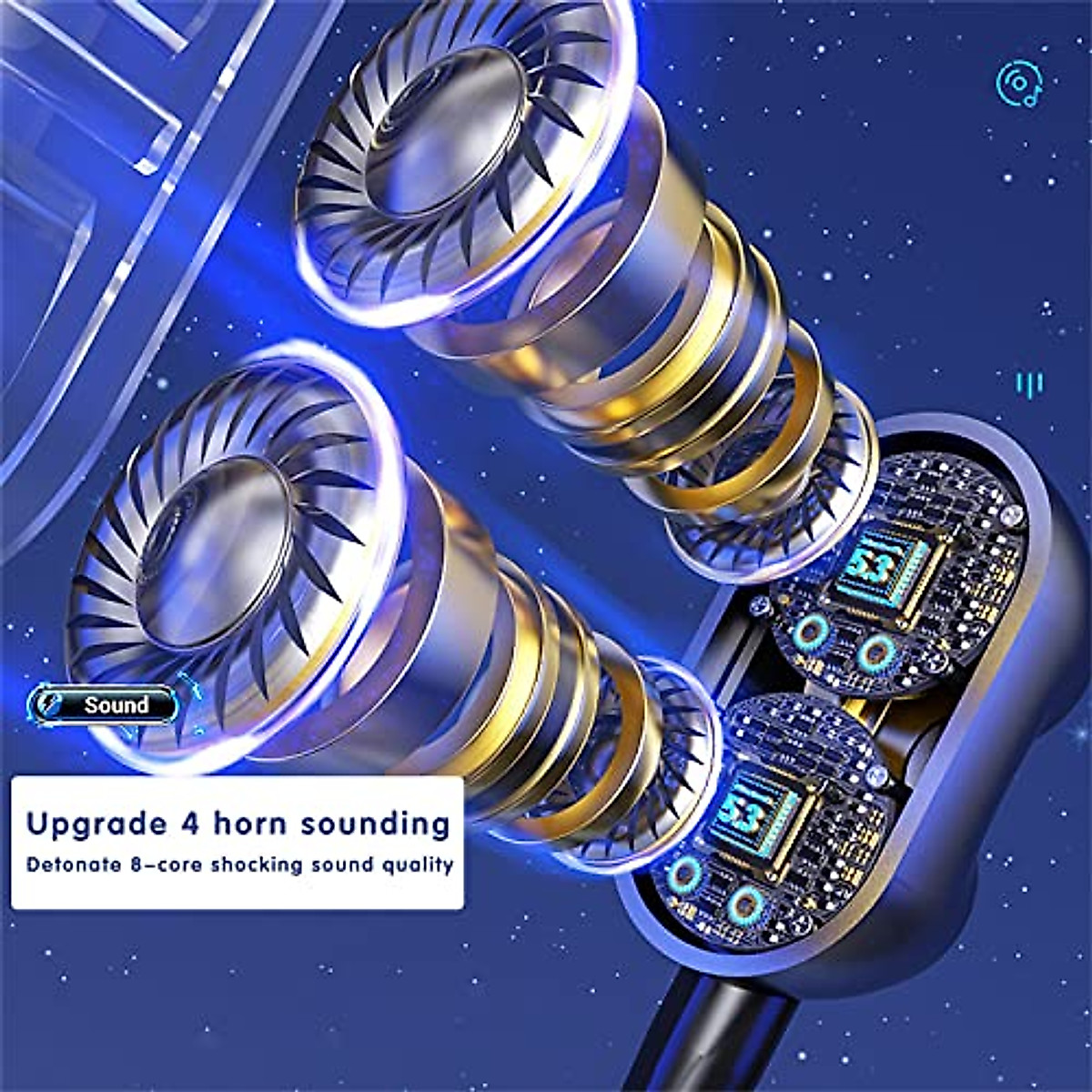 CARRYKING G27 Bluetooth Earbuds Wireless Behind The Neck Headphones, Halter Neck Wireless Bluetooth/TF Card Headphones for Morning Running Sport Earbud