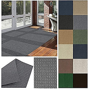 KOECKRITZ Waffle Pattern Indoor/Outdoor Custom Cut and Made-to-Order Light Weight Balcony Cover Area Rugs for Patios, Decks, Balconies. Stop Dropping Things On Your Neighbors Balcony.