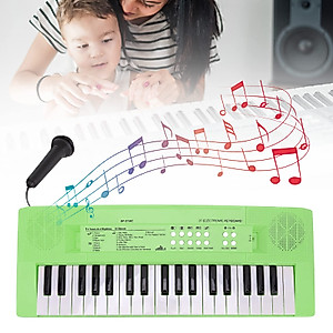 Fun and Educational Kids Piano Keyboard with Microphone | Portable Electronic Keyboard for Beginners | Musical Toy for Christmas and Birthdays
