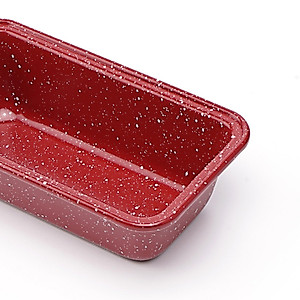 HYTK Nonstick Extra Small Bakeware Sets Baking Learning Tool for Kids Students Include 4Inch Springform Cake Pan, 6Inch Mini Loaf Pan, 9Inch Rolling Pin, BPA Free Cute Personal Portion Control