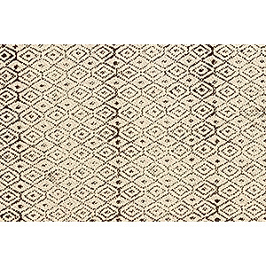 Pure Cotton Rug, Handmade Bohemian Rugs Home Decorative Boho Kilim Hand Woven Rag Rug Entryway Throw Rug for Doormat Bedroom Living Room Laundry Room Balcony 270x360 cm (9x12 Feet)