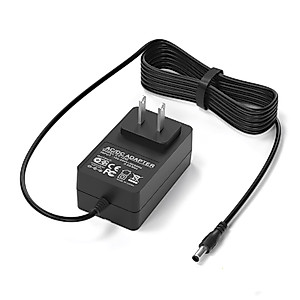 VHBW AC Adapter Power Cord for Audio-Technica AT-LP60X-BK, AT-LP60X-BW, AT-LP120XUSB-BK Direct-Drive Turntable Record Player 12V Charger Power Supply 5.9ft