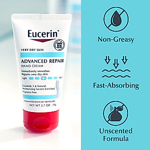 Eucerin Advanced Repair Hand Creme, 2.7 Ounce (Pack of 6)
