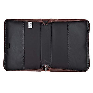 Christian Art Gifts Men's Classic Bible Cover Cross John 3:16, Brown Faux Leather, Medium