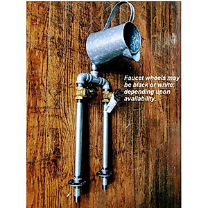 Rectangle Rustic Sink Galvanized Farmhouse Tub & (Jug Faucet)