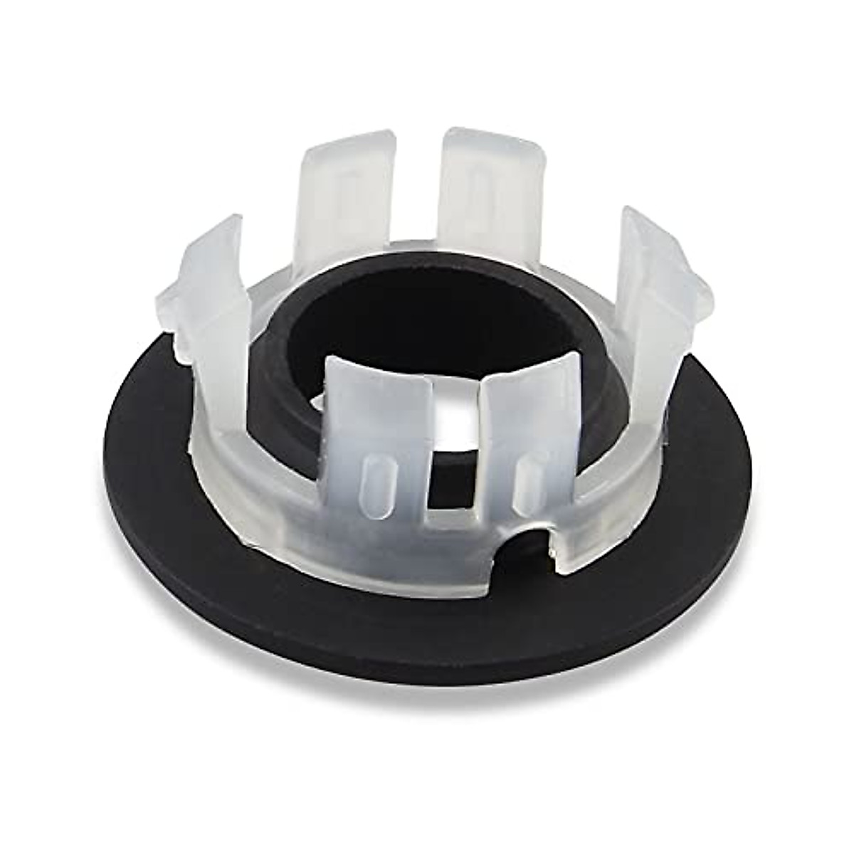 Murtenze 3Pcs Sink Overflow Ring, Sink Basin Trim Overflow Cover Copper Insert in Hole Round Caps for Kitchen Bathroom (Black)