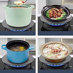 11inch Heat Diffuser Induction Diffuser Plate Aluminum Defrosting Tray Fast Thawing Plate Reducer Flame Guard Simmer Plate Heat Cooking Diffuser for Gas Stovetop